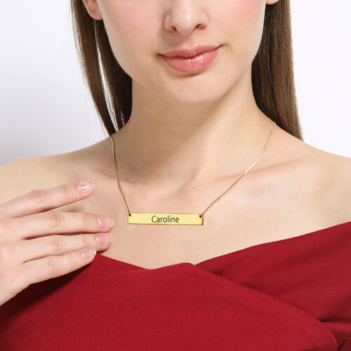 Engraved Graduation Bar Necklace 2016 Graduation Gift for Her